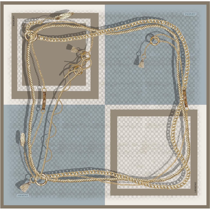 Armine Marine Turkish Silk Scarf No. 2 - Silk Scarves, Jumpers ...